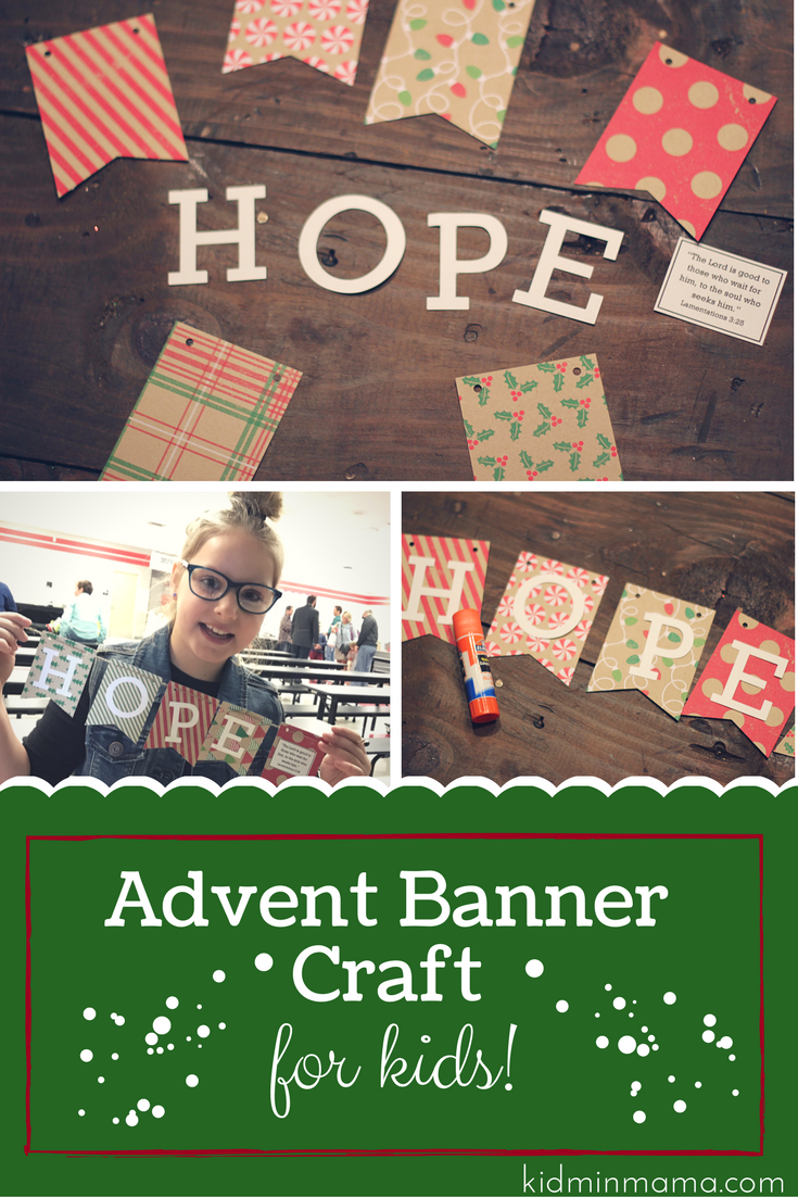Advent Banner Craft - KidMin Mama
